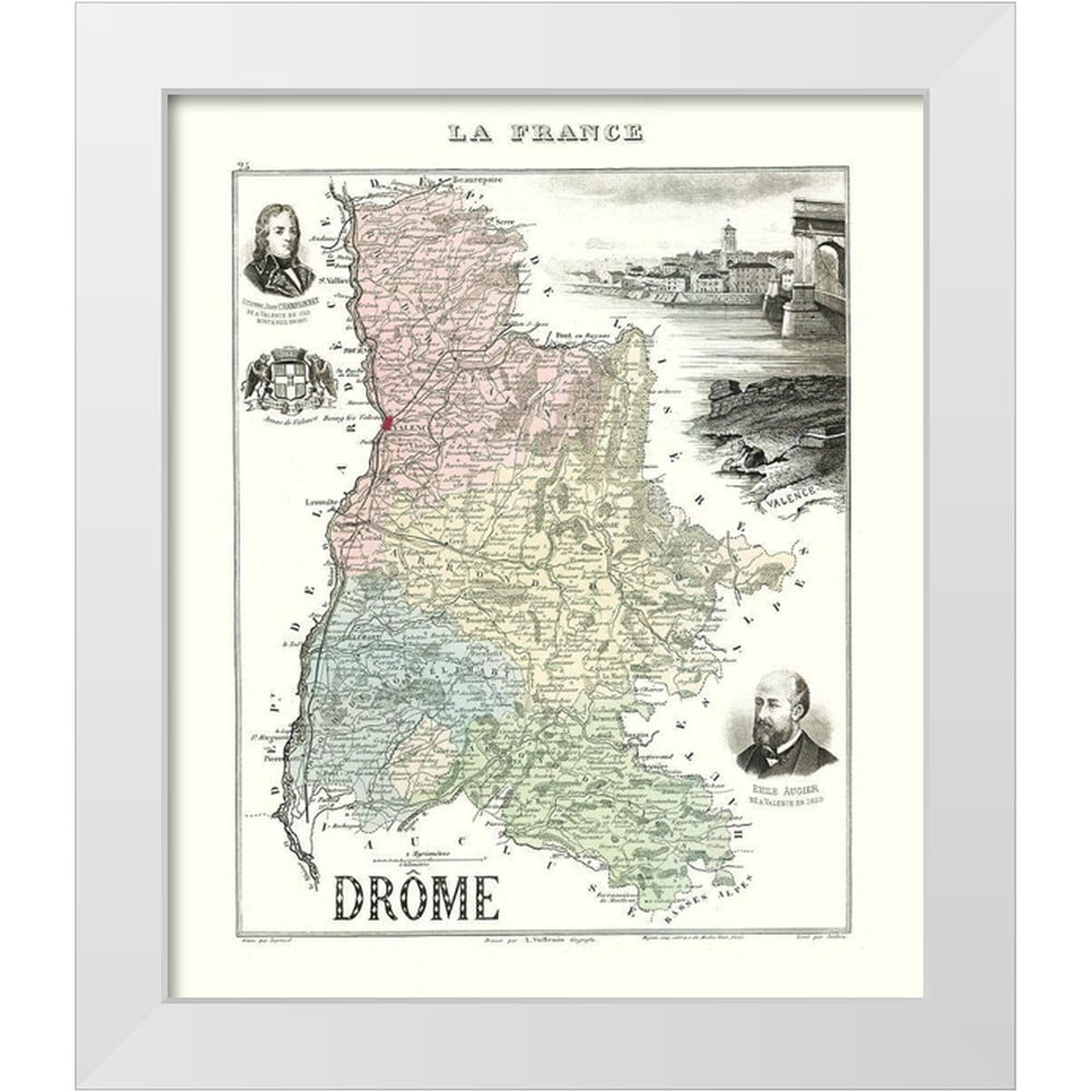 Migeon 20x23 White Modern Wood Framed Museum Art Print Titled - Drome ...