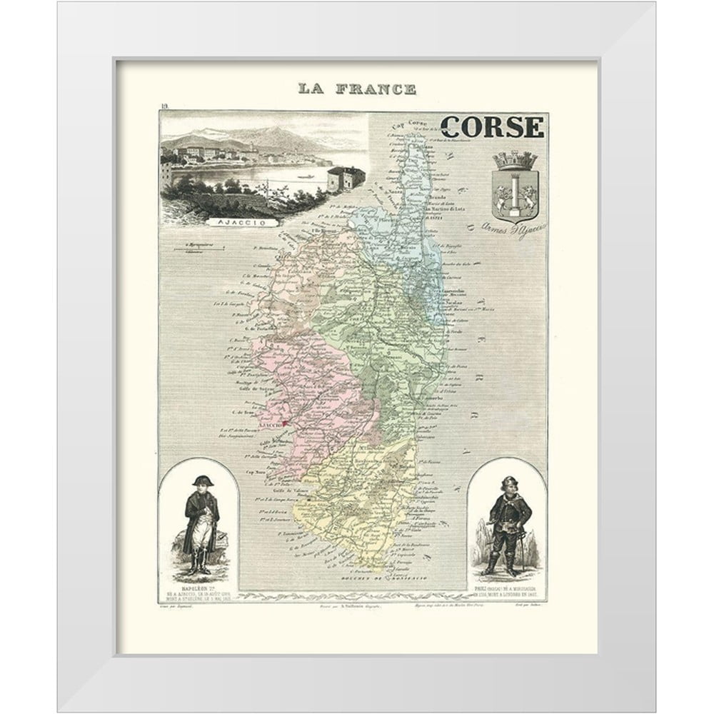 Migeon 20x24 White Modern Wood Framed Museum Art Print Titled - Corse ...