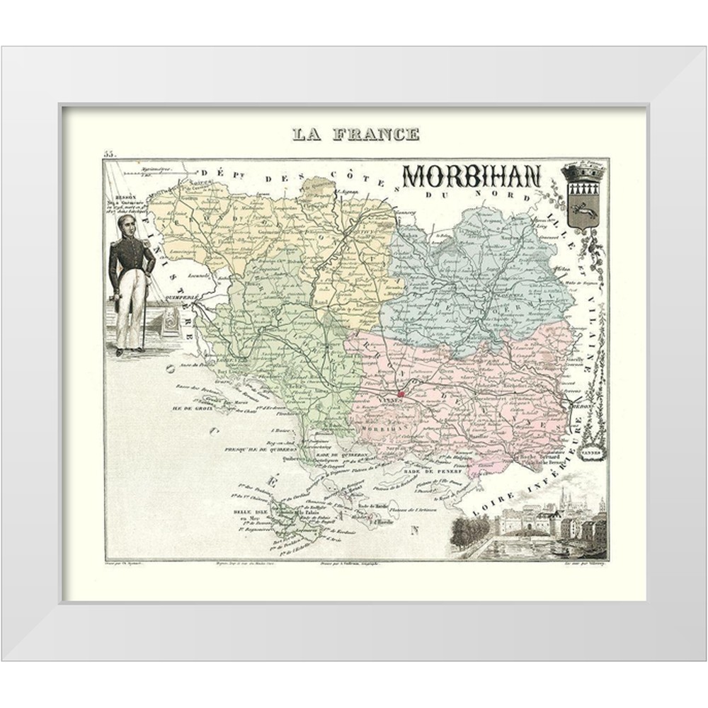 Migeon 23x20 White Modern Wood Framed Museum Art Print Titled ...