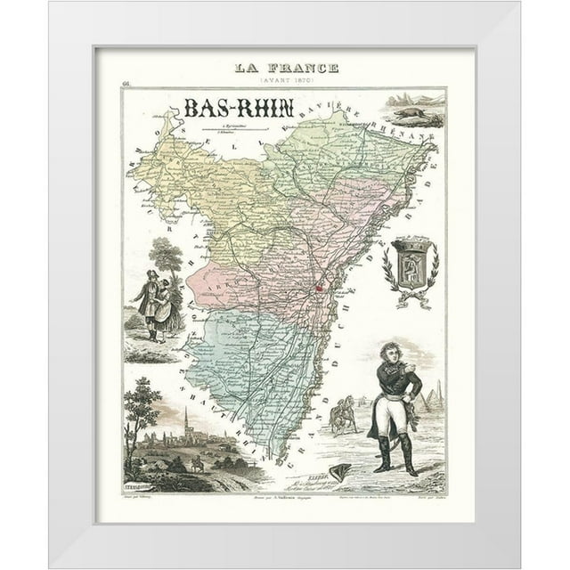 Migeon 26x32 White Modern Wood Framed Museum Art Print Titled - Bas ...