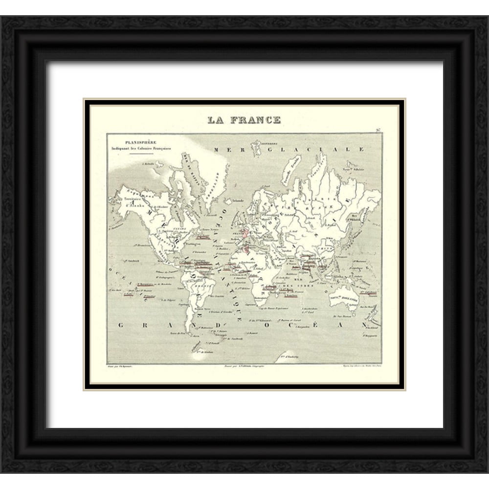Migeon 28x26 Black Ornate Wood Framed with Double Matting Museum Art ...