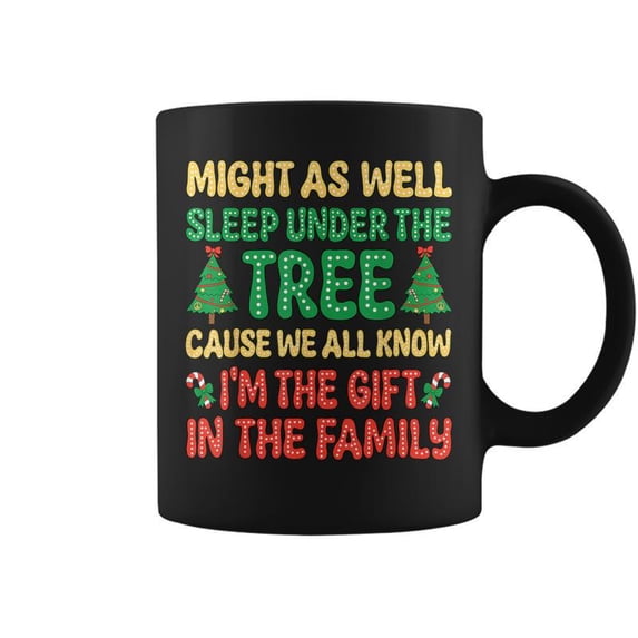 Might As Well Sleep Under The Tree Christmas Coffee Mugs - Walmart.com