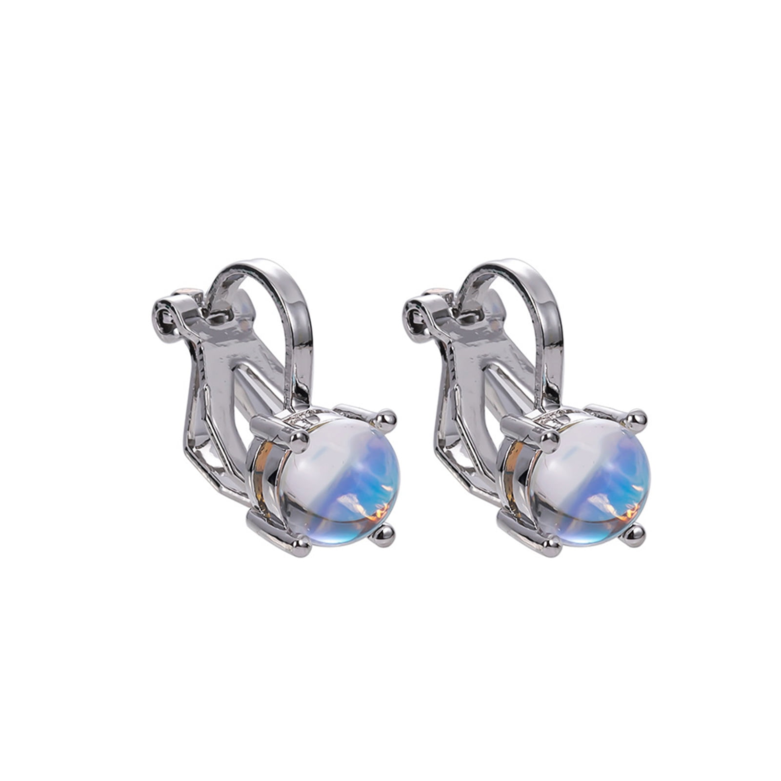 Mightlink 1 Pair Clip Earrings Non-Irritation Anti-Oxidation ...