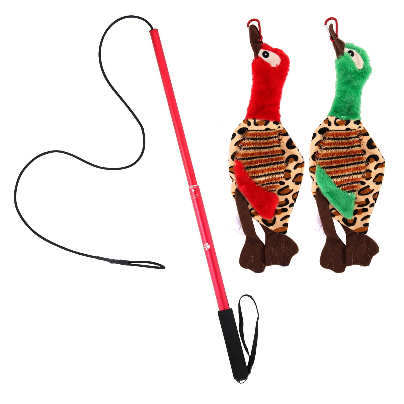 Mightlink 1 Set Dog Flirt Stick Extendable Heavy Duty Elastic Non-slip ...
