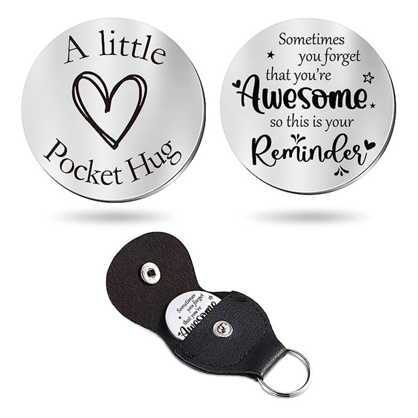 Mightlink 1 Set Inspiring Decision Coin Fashion Engraved Pocket Hug ...