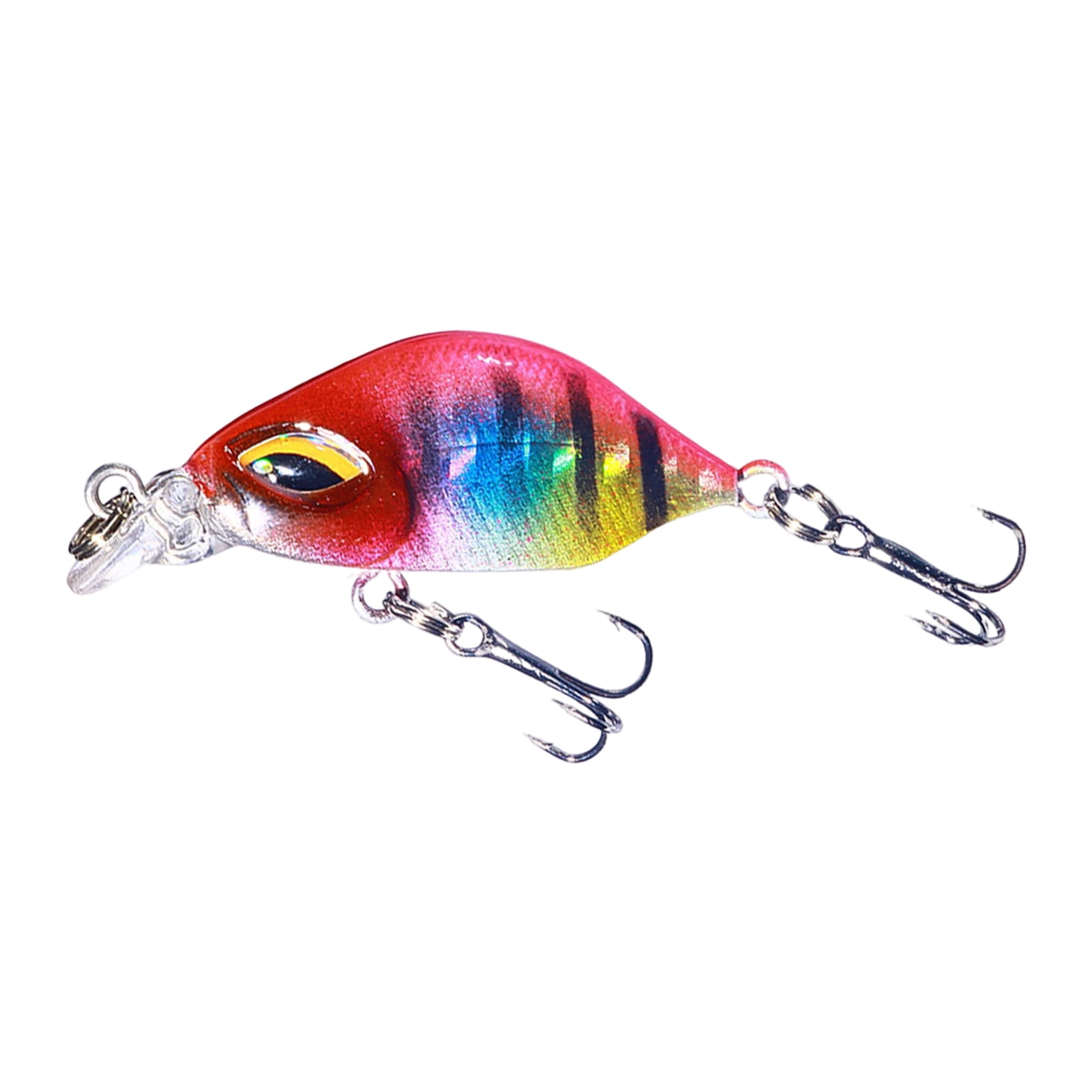 Mightlink 3.8cm/3.3g Minnow Bait Simulation 3D Fisheye Wobbler Double ...
