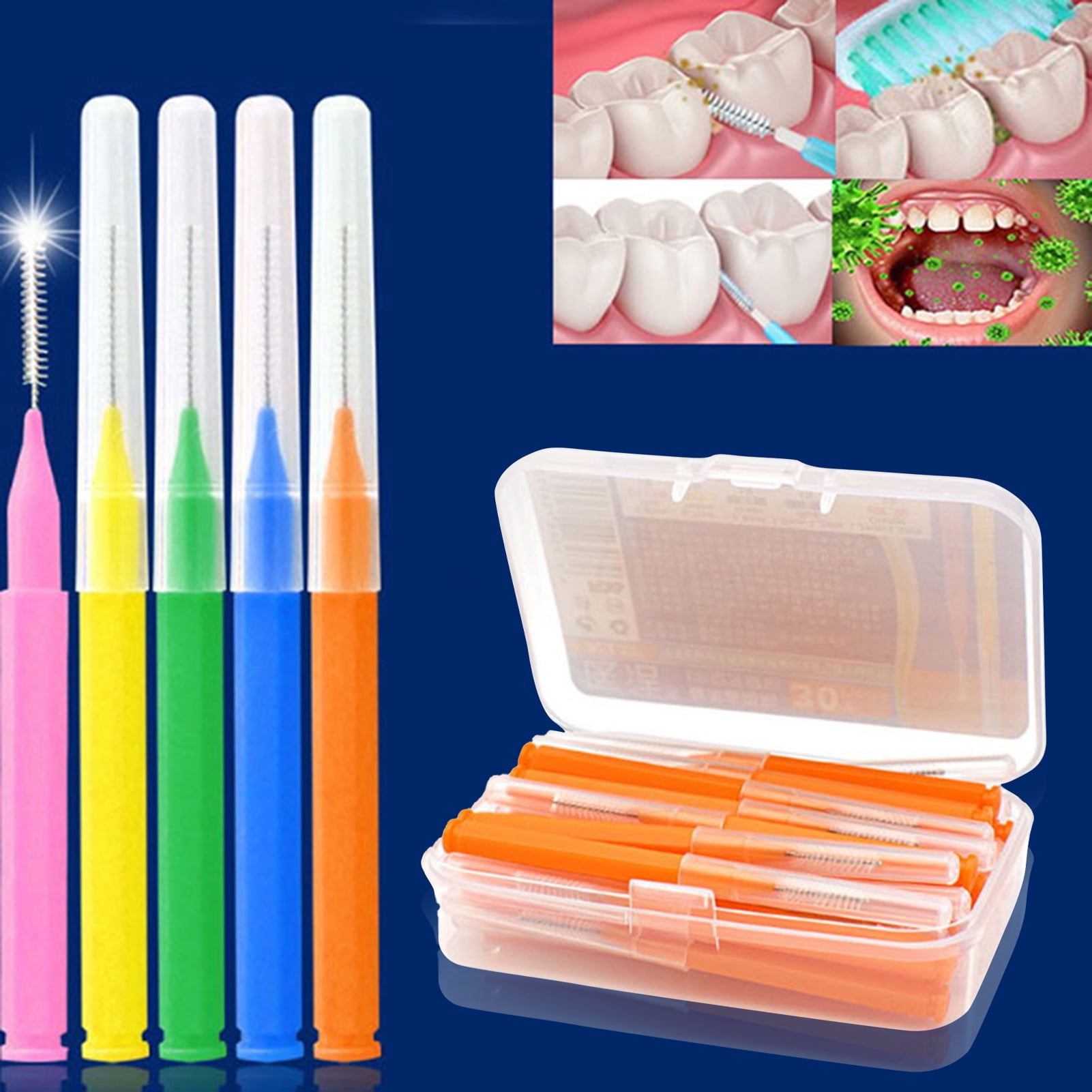 Mightlink 30Pcs/Box Interdental Brush Soft Bristle Teeth Care Manual ...
