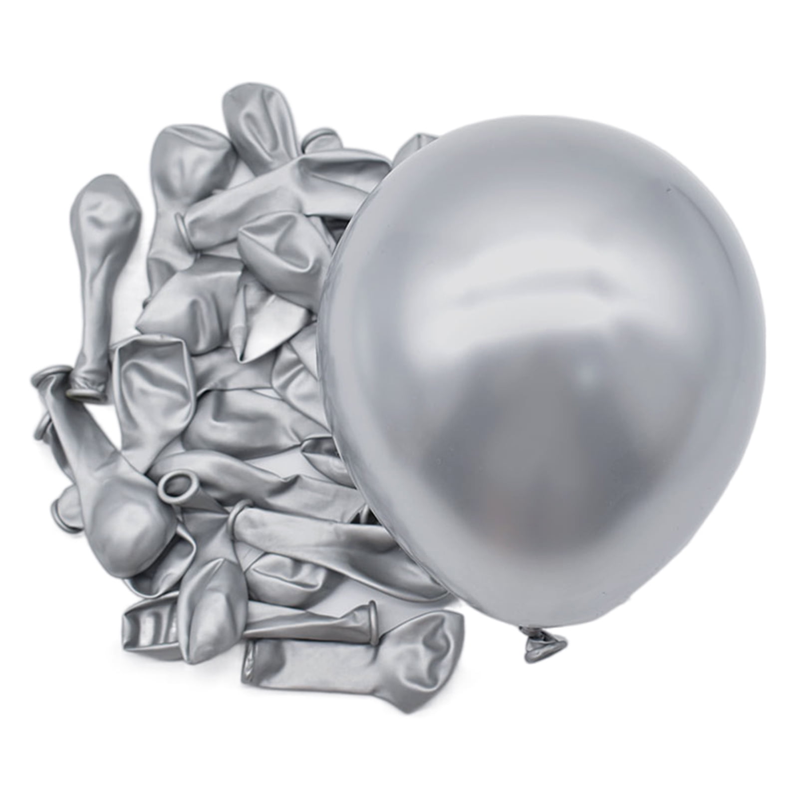 Mightlink 50Pcs 5 Inches Metallic Balloon Shiny Multi-colors Thicker ...