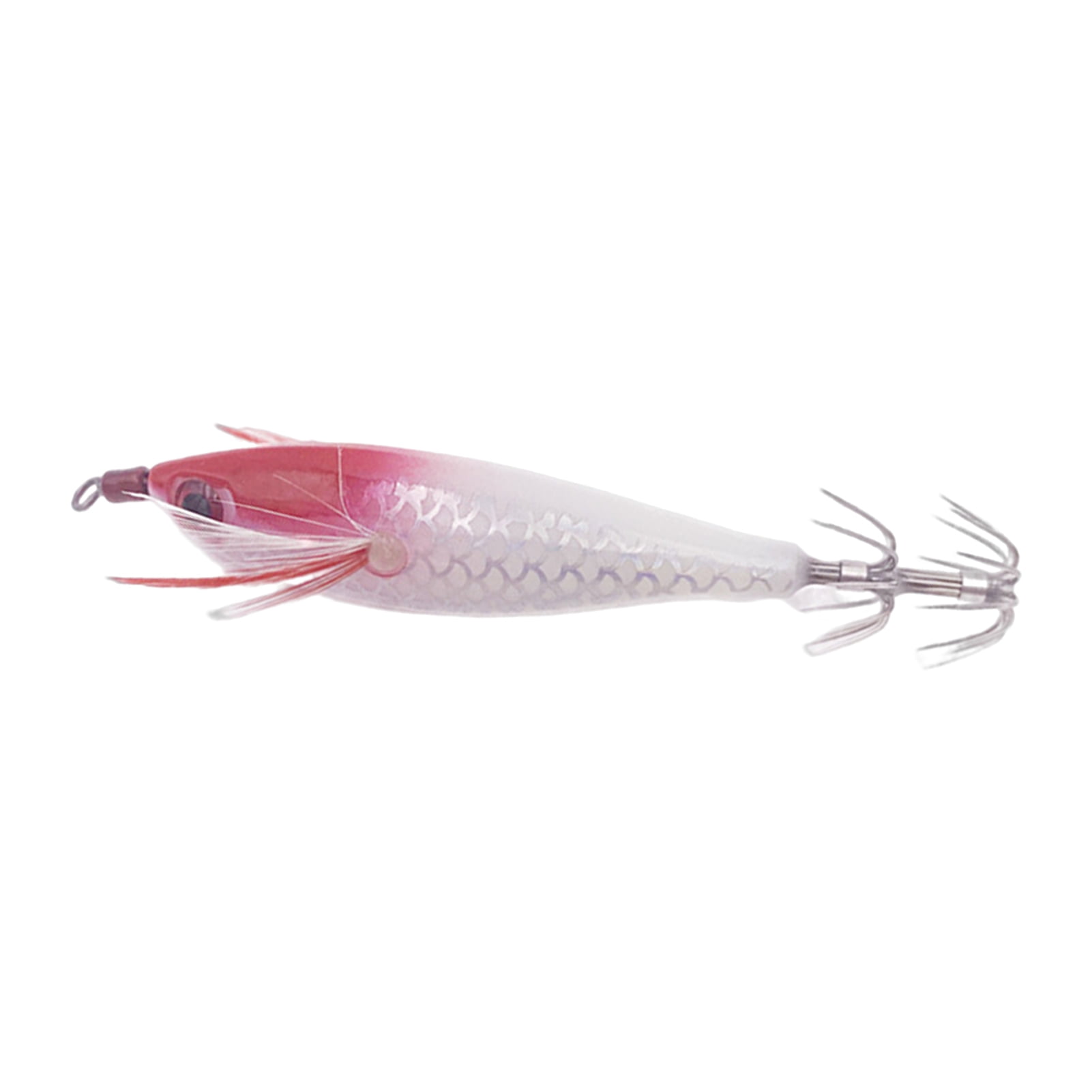 Mightlink 5g/8cm Wood Shrimp Bait Luminous Realistic Fish Eye Sharp Hook Vivid Bright Color ...