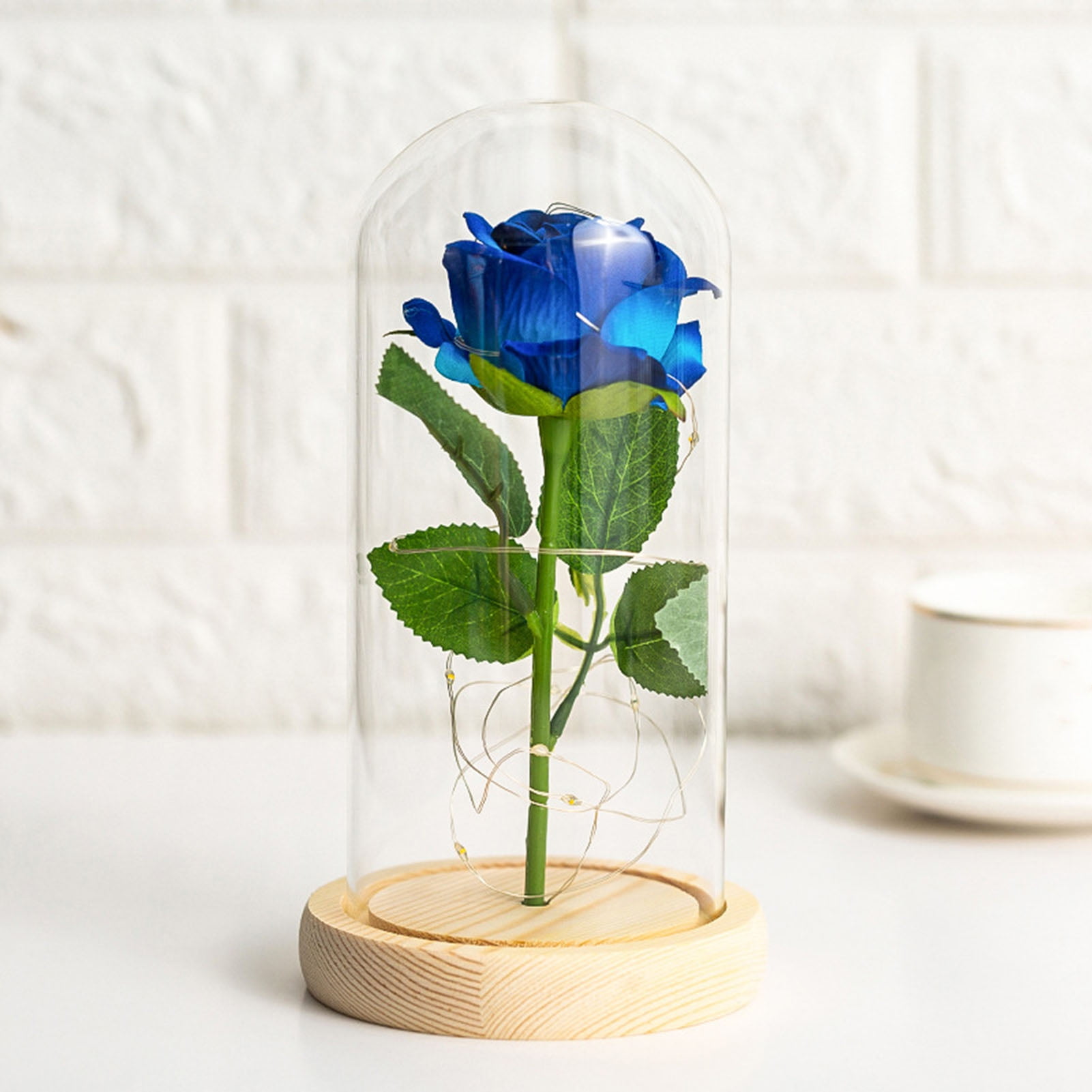 Mightlink Artificial Rose Flowers with LED Light Eternal Rose Light ...