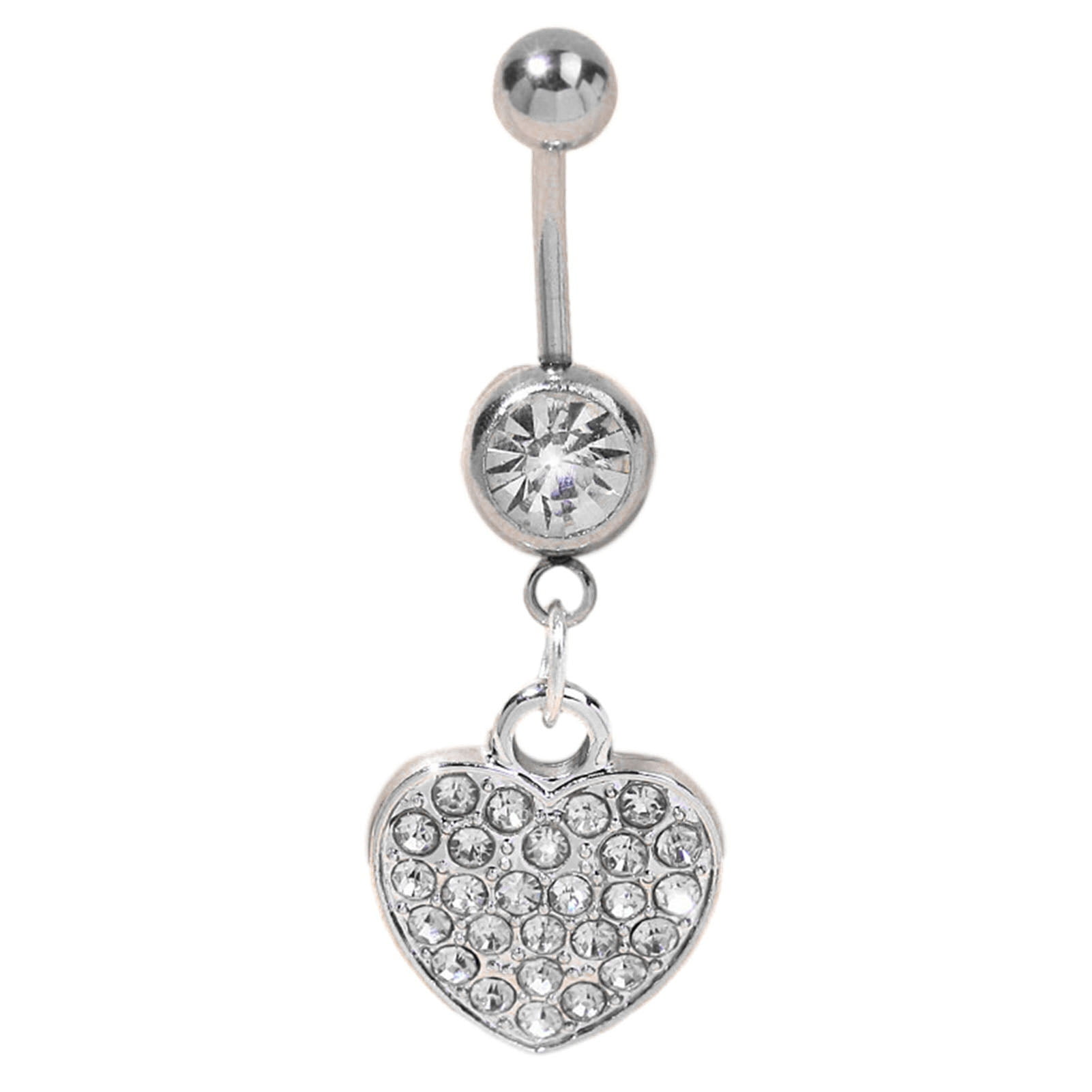 Mightlink Belly Button Ring Love Heart Butterflies Five-pointed Star ...