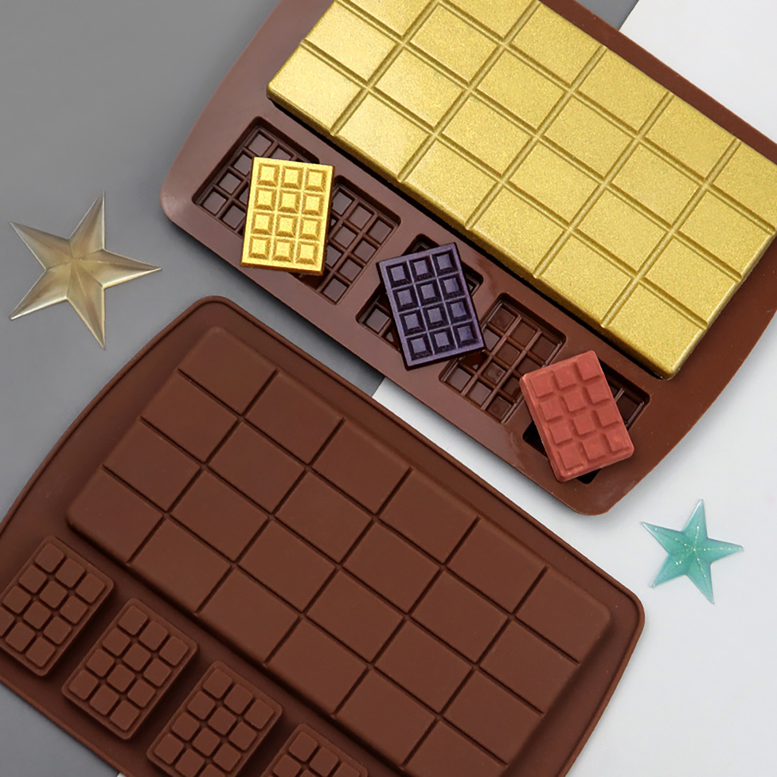 Mightlink Chocolate Mold Heat-Resistant Food Grade Reusable Non-stick ...
