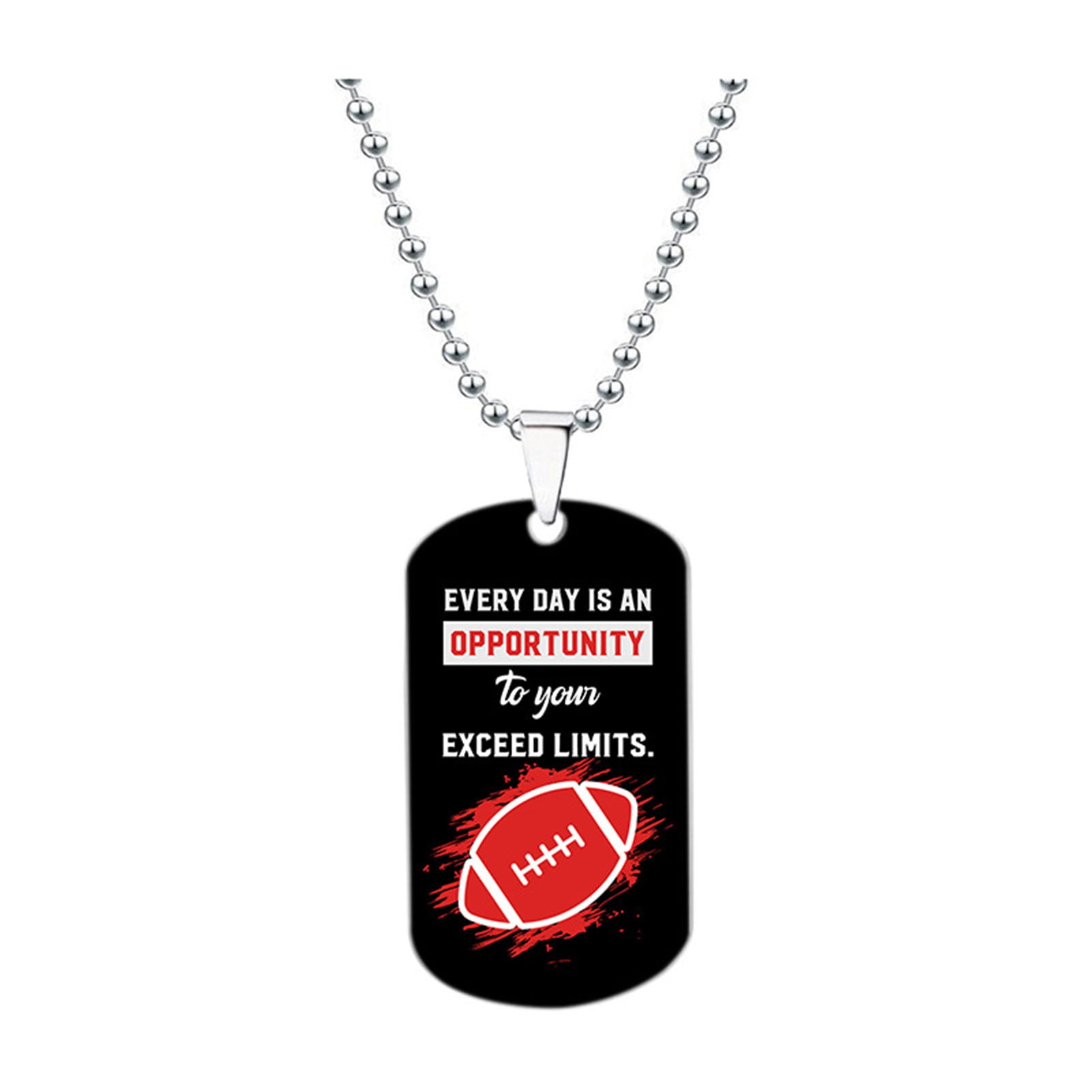 Mightlink Color Printed Rugby Medal Bronze Necklace Pendant Rugby Team ...