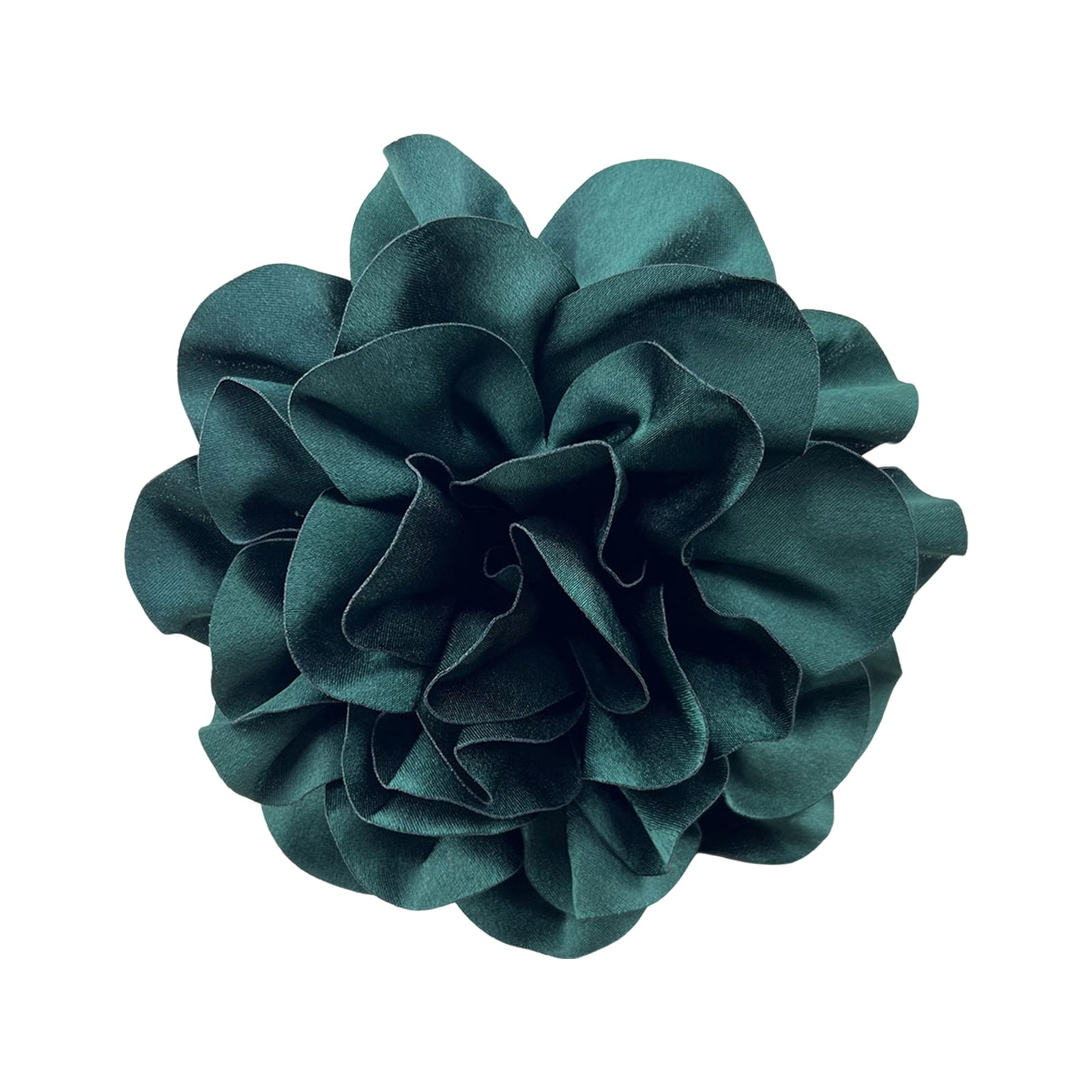 Mightlink French Style Big Flower Brooch Smooth Satin Floral Pin ...