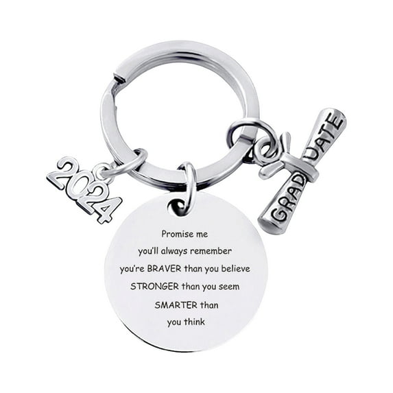 Mightlink Graduation Keychain Gift Student Grad Gift Letter Engraved ...