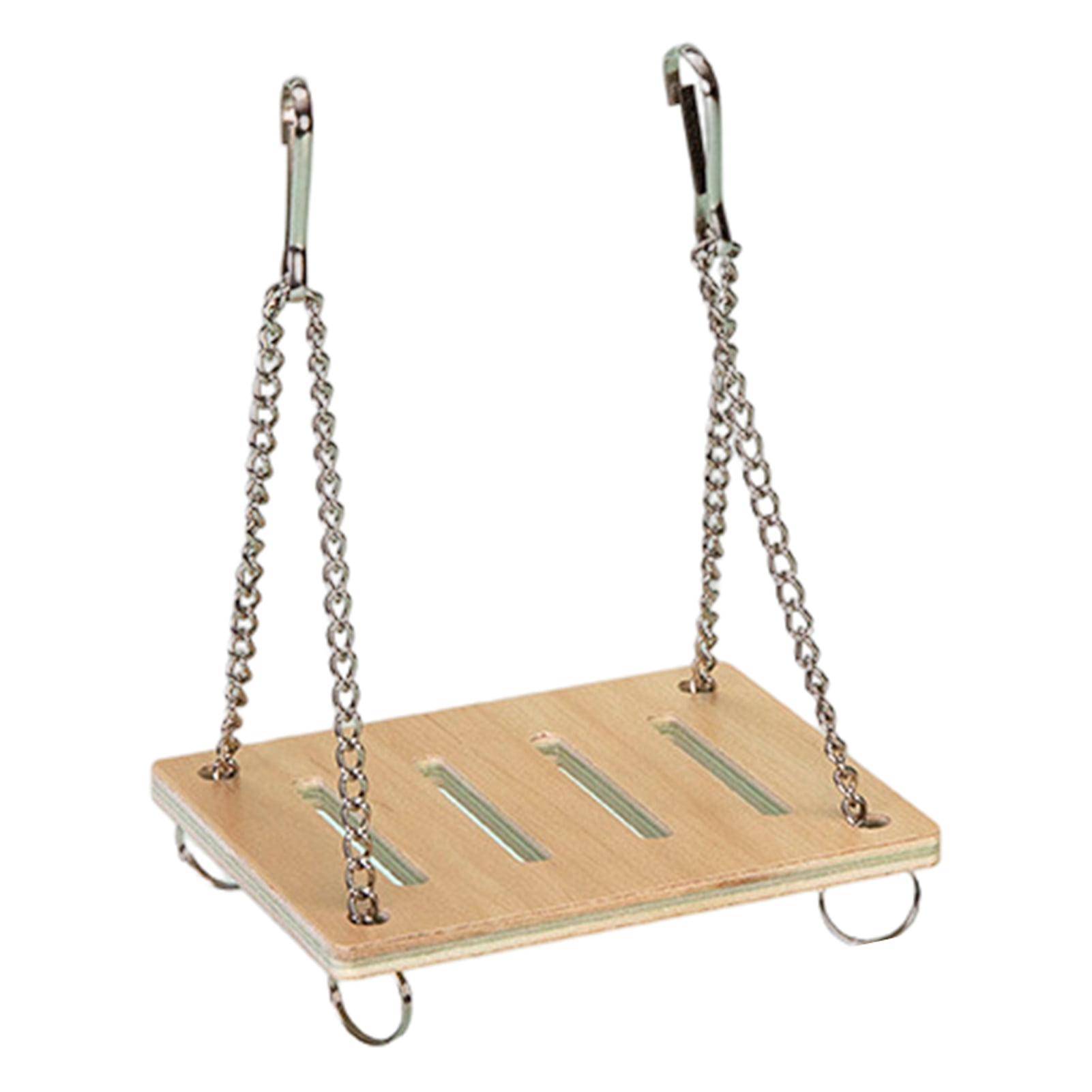 Mightlink Hamster Villa Double Layer Harmless Pet Toy Solid Wood Dwarf ...