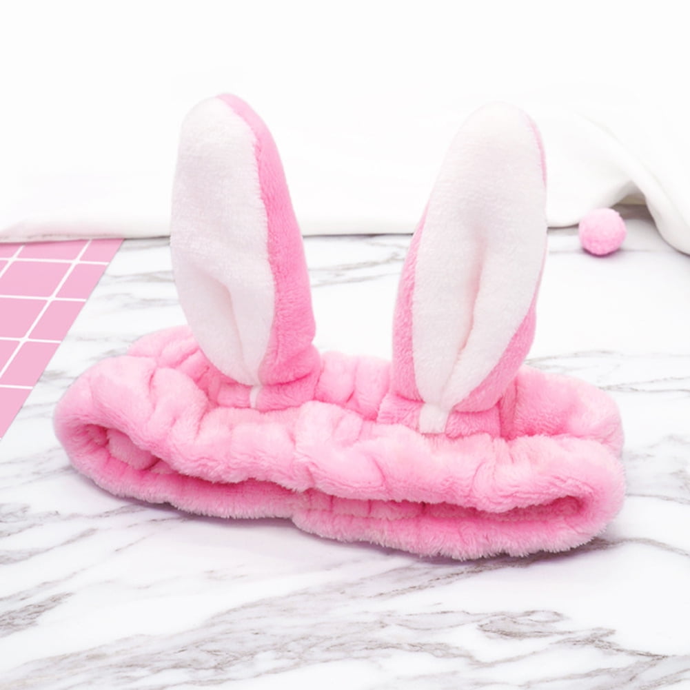 Mightlink Lovely Women Girls Rabbit Ears Hair Band Shower Facial ...
