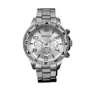 Square Quartz Digital Dial Casual Wrist Watches Rubber Strap ...