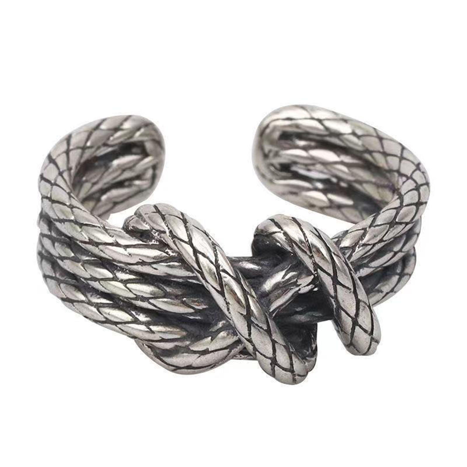 Mightlink Open Ring Python Texture Adjustable Smooth Alloy Good Detail ...