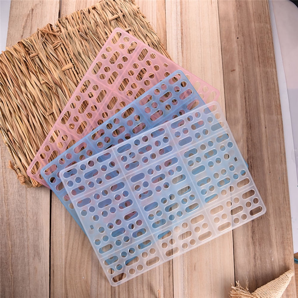 Mightlink Rectangle Hole Rabbit Hamster Rat Pet Cage Mat Clean Plastic ...