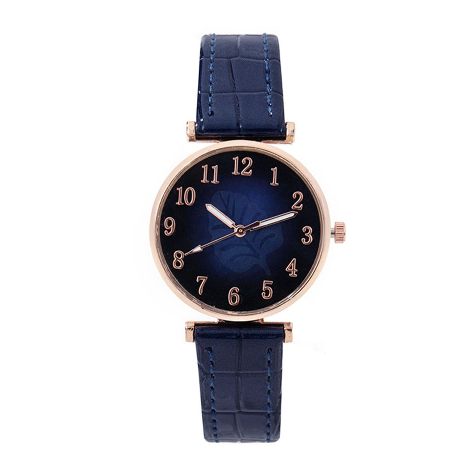 Mightlink Student Quartz Watch Round Dial Adjustable Faux Leather Strap ...