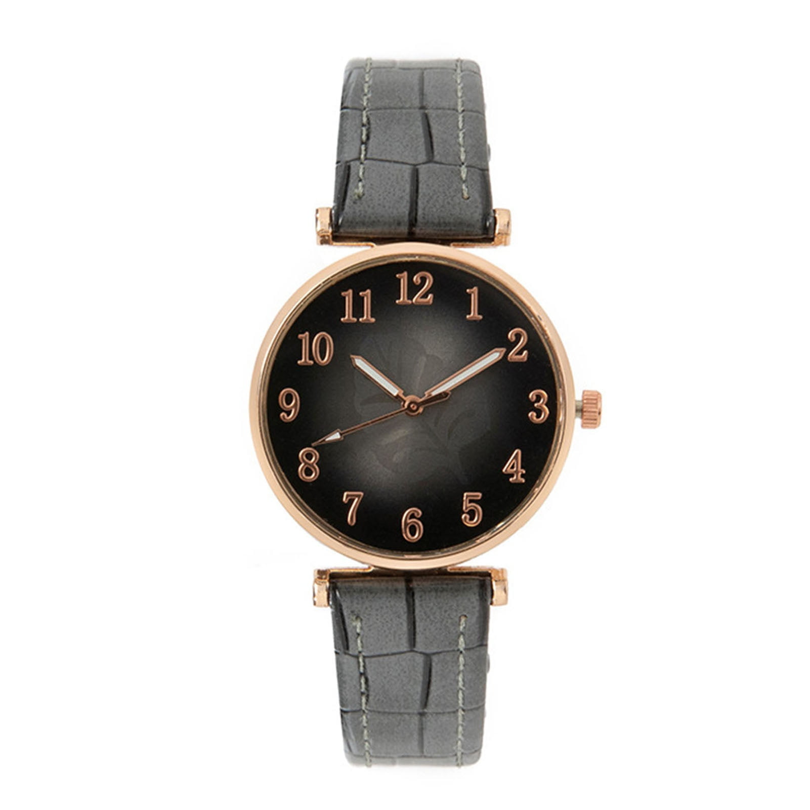 Mightlink Student Quartz Watch Round Dial Adjustable Faux Leather Strap ...