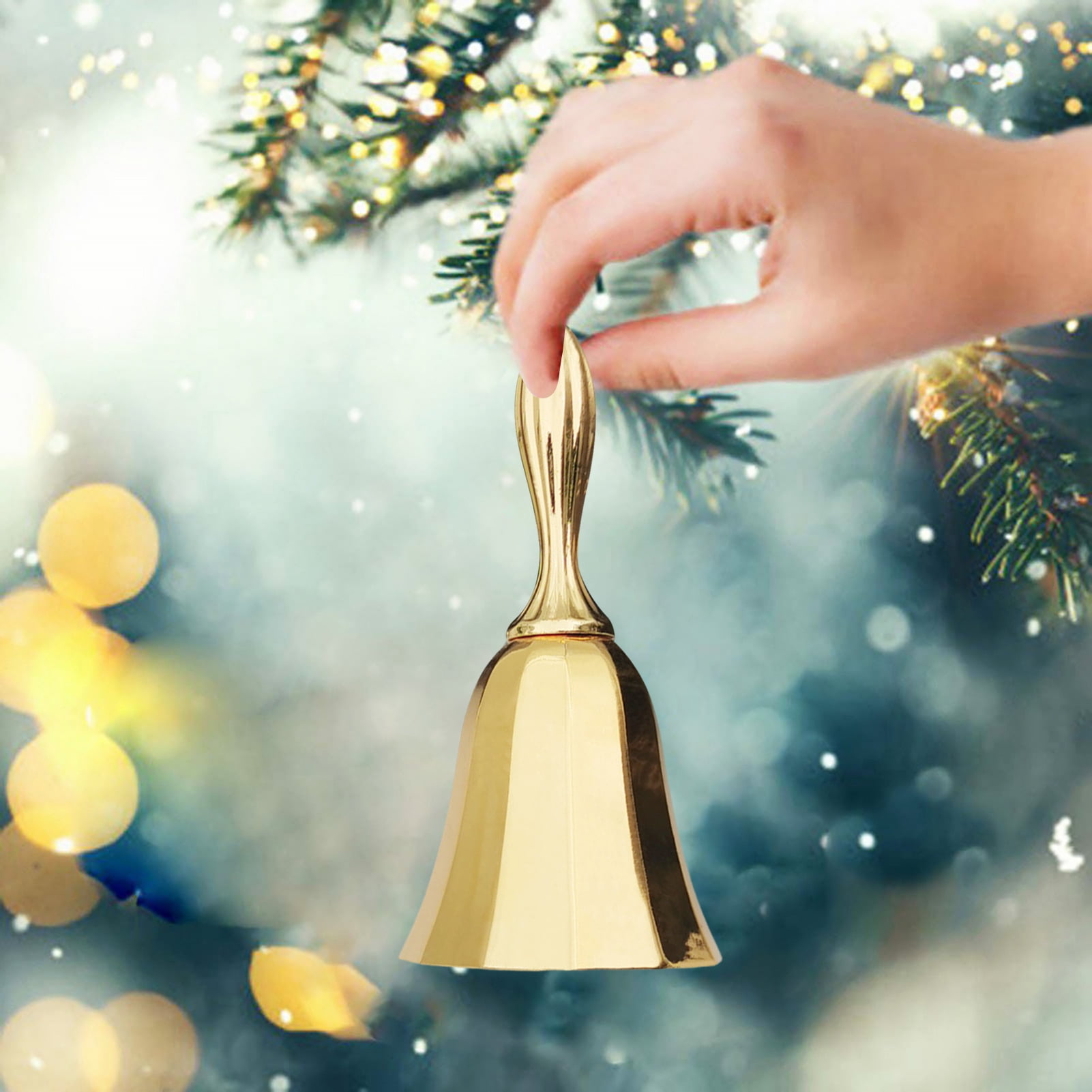 Mightlink Vintage Hand Bell Solid Bass Super Loud Metal Handheld Bell ...