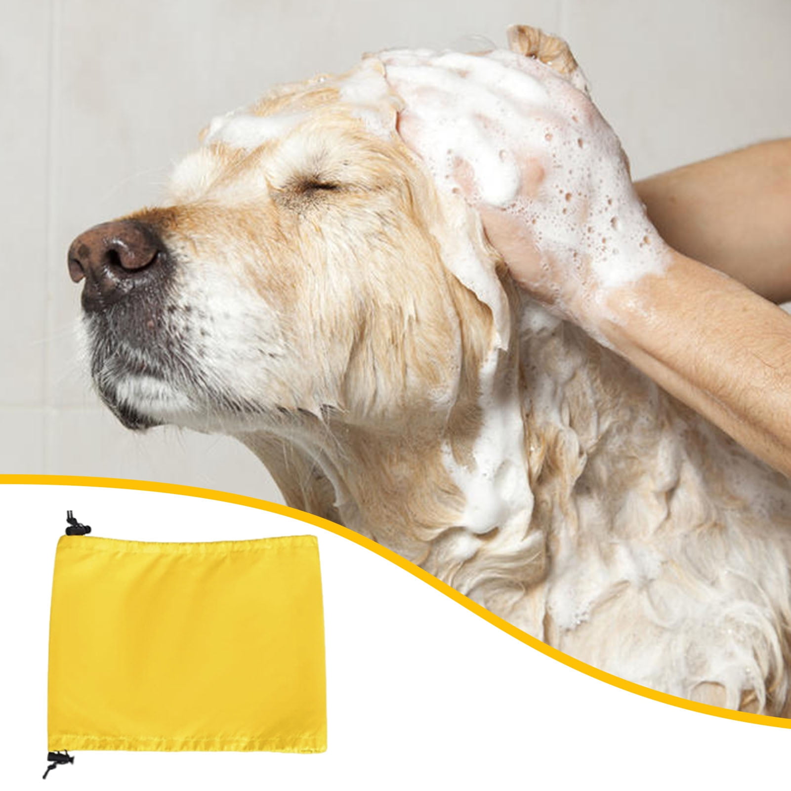Mightlink Waterproof Pet Bath Cap,Adjustable Buckle Dog Ear Protection ...