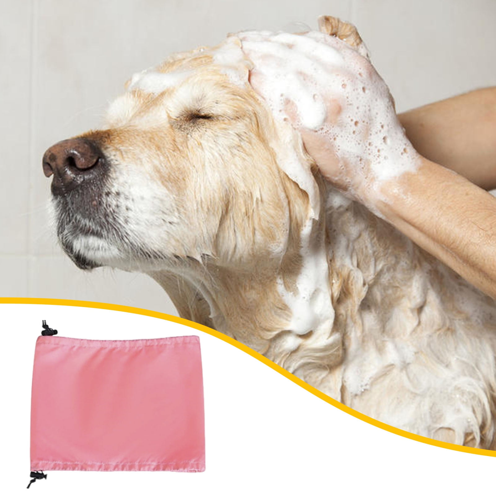Mightlink Waterproof Pet Bath Cap,Adjustable Buckle Dog Ear Protection ...