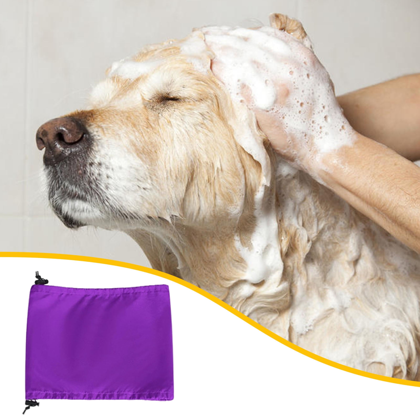 Mightlink Waterproof Pet Bath Cap,Adjustable Buckle Dog Ear Protection ...