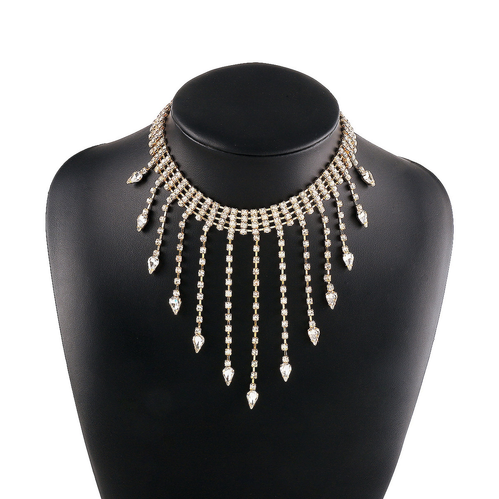 Mightlink Women Necklace Prom Party Necklace Symmetric Hollow Out ...