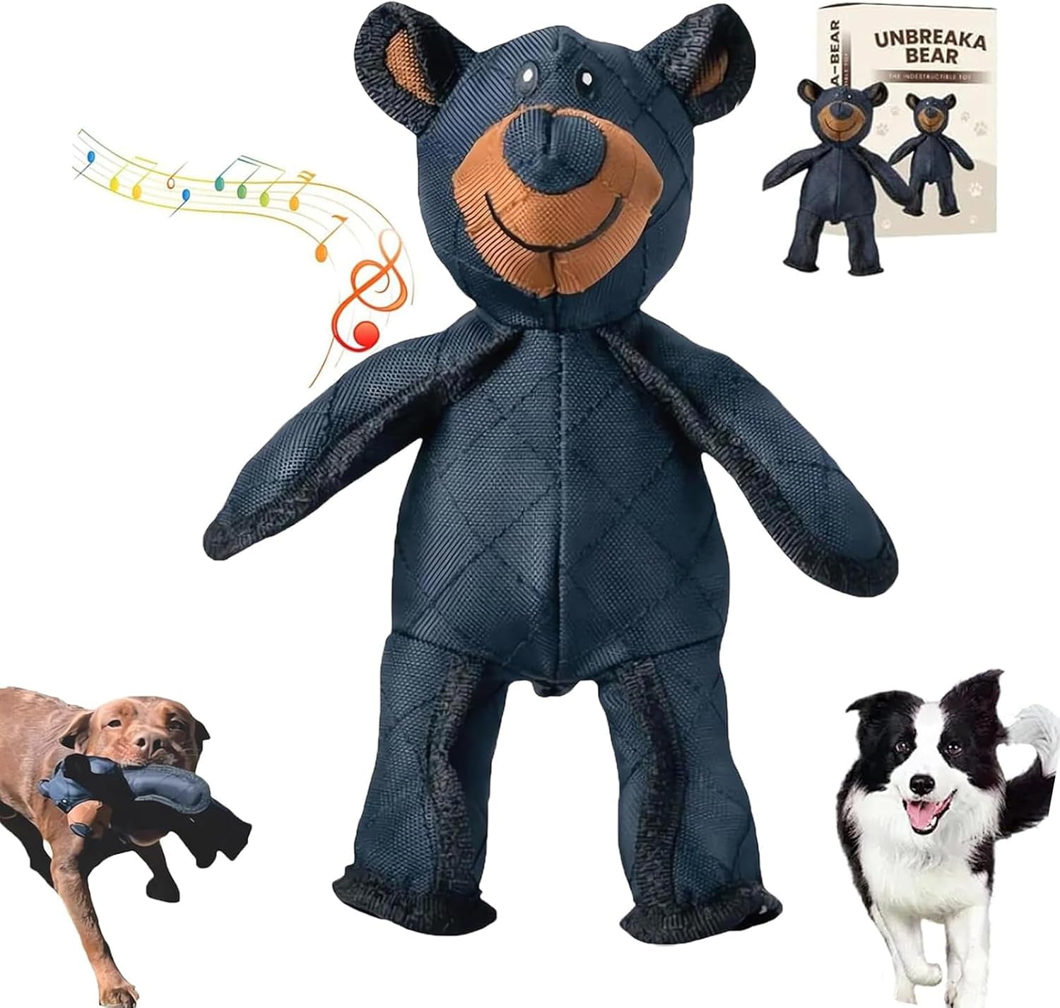 Mighty Bear 2.0 Dog Toy Indestructible, Unbreaka Bear, Unbreakable Bear ...