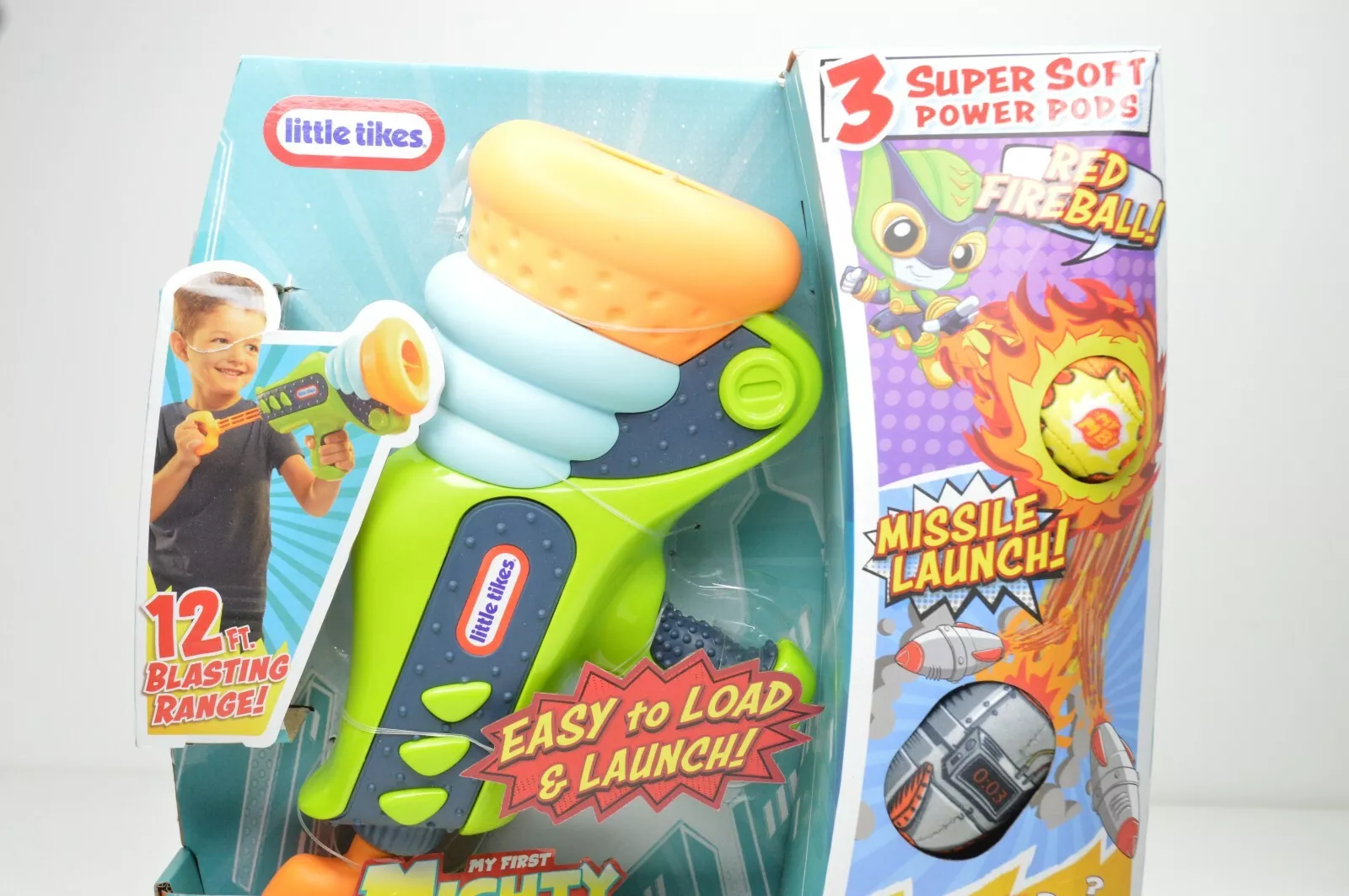 Mighty Blasters Boom Blaster Toy Blaster with 3 Soft Power Pods by ...