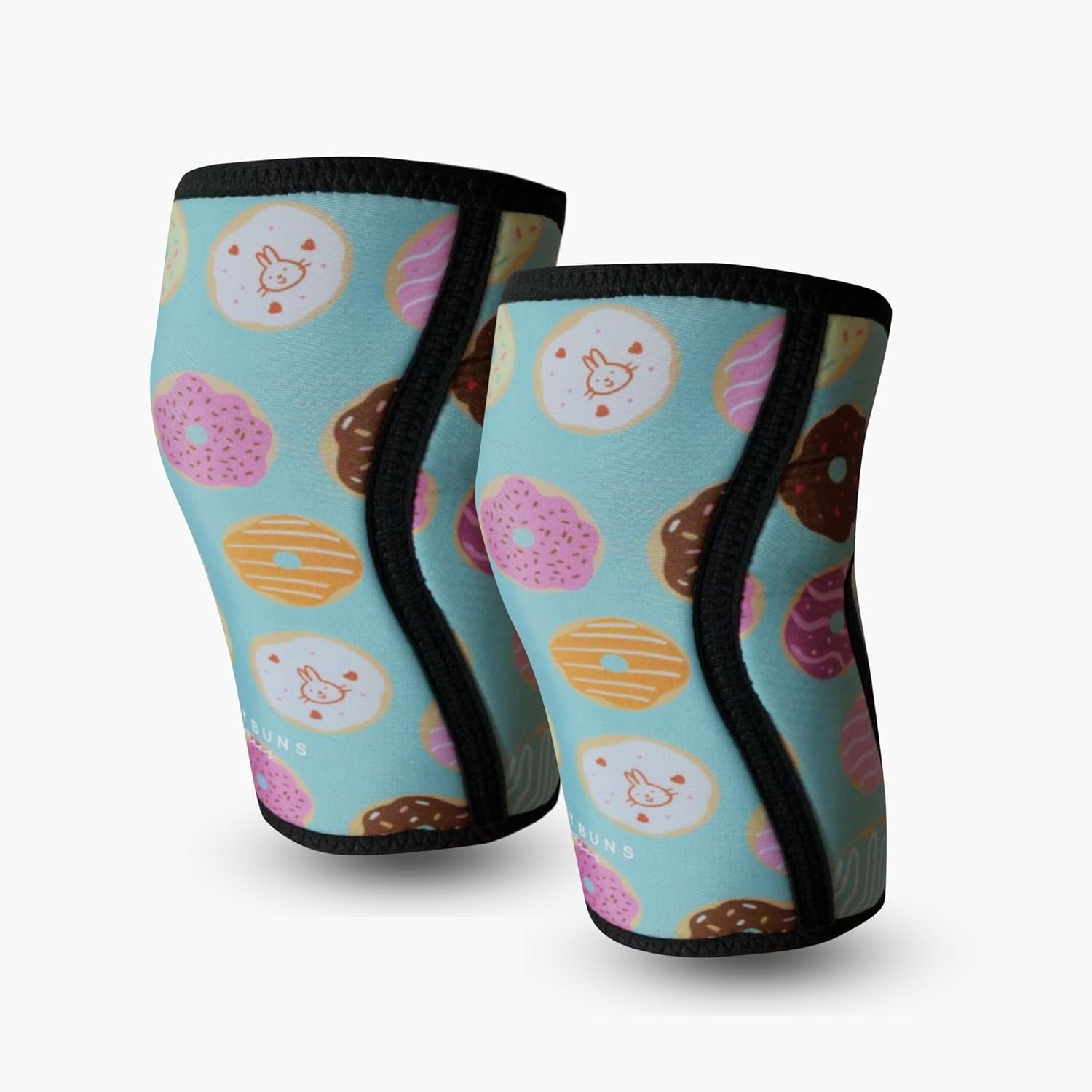 Mighty Buns 7mm Neoprene Knee Sleeves MINT DONUT V2 X-LARGE (1 Pair ...
