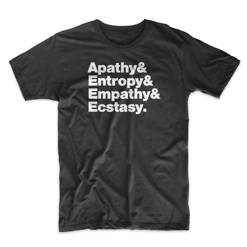 Mighty Circus Apathy Entropy Empathy Ecstasy Rent T-Shirt - Black ...