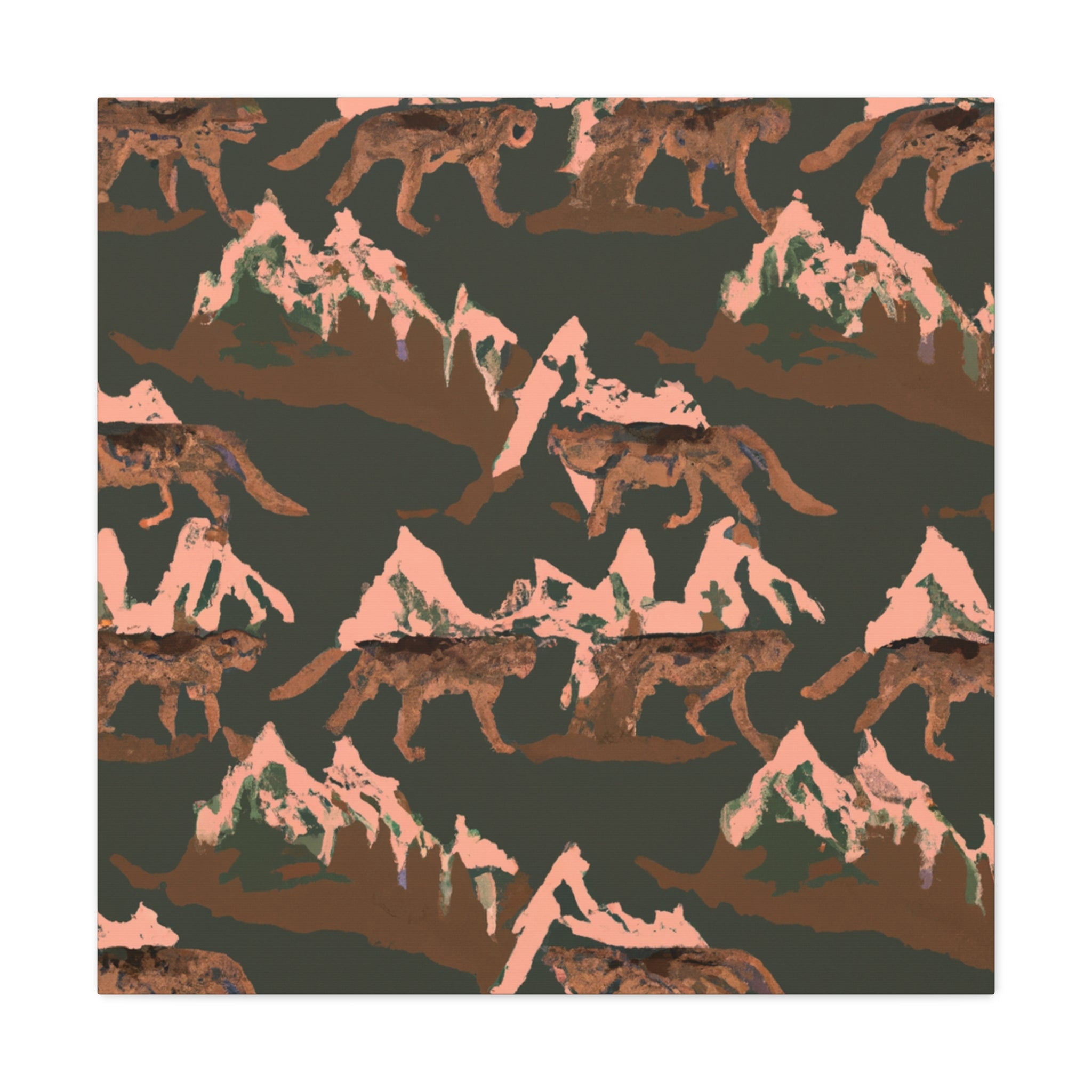Mighty Cougar Paintings - Canvas - Walmart.com