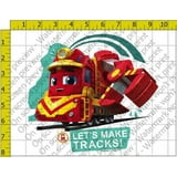 Mighty Express Let's Make Tracks! Edible Image Cake Topper (1/4 Sheet ...