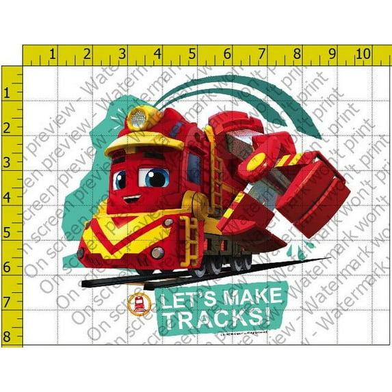 Mighty Express Let's Make Tracks! Edible Image Cake Topper (1/4 Sheet ...