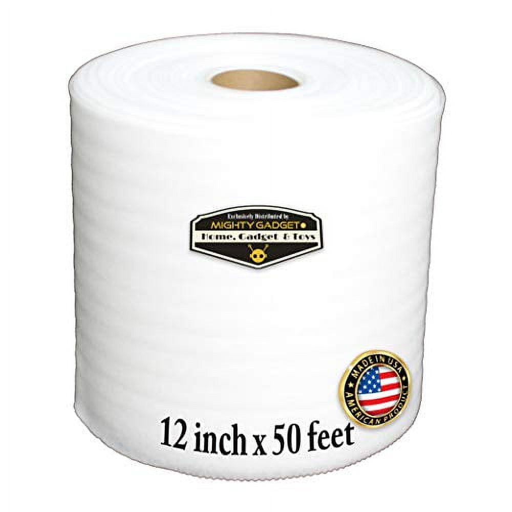 "Mighty Gadget Foam Wrap Roll 12"" Wide x 50' ft 1/16"" Thickness ...