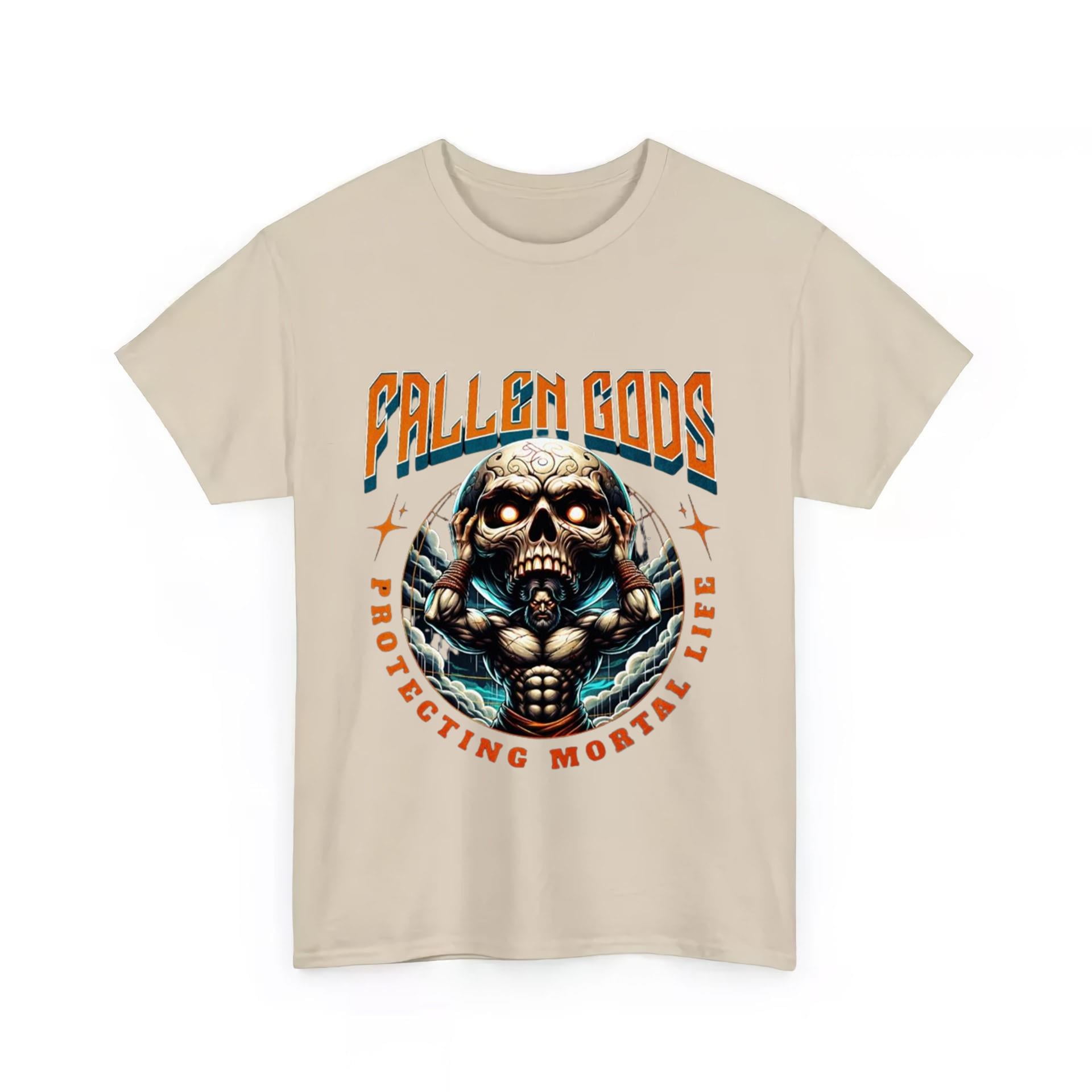 Mighty God with Skull Artwork - Powerful Mythical Protector Graphic ...