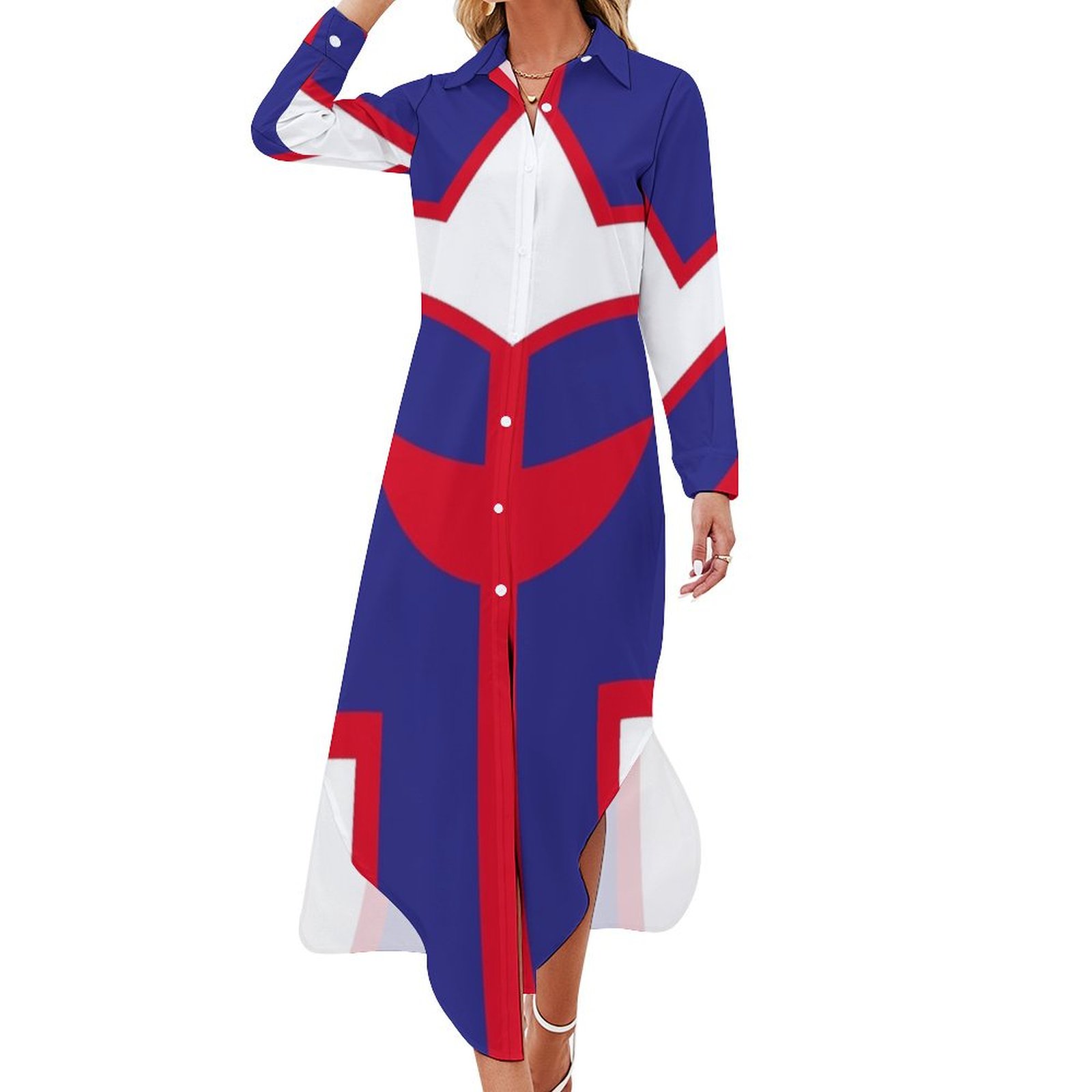 Mighty Hero Long Sleeved Shirt Dress dresses for special events ...