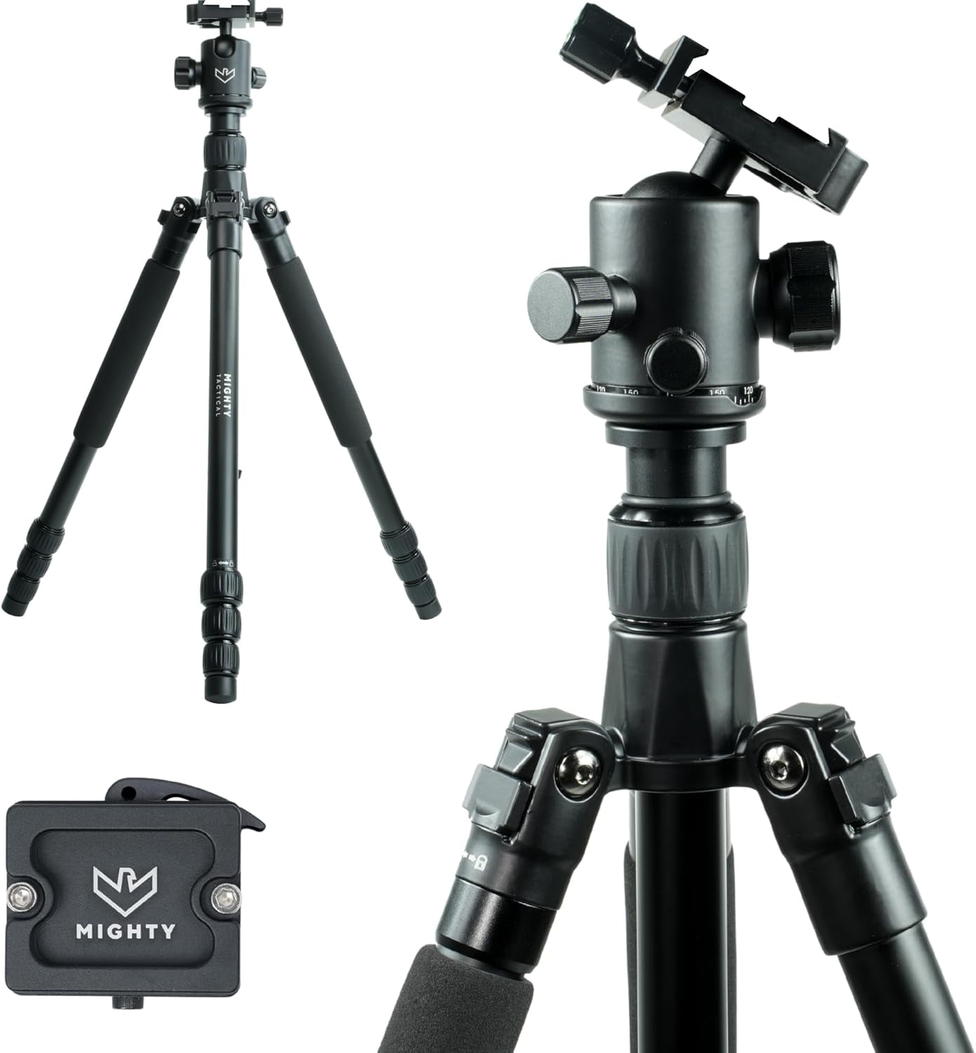 Mighty Hunting and Outdoor Tripod 303 – Aluminum, 155cm Max, 10KG Load ...