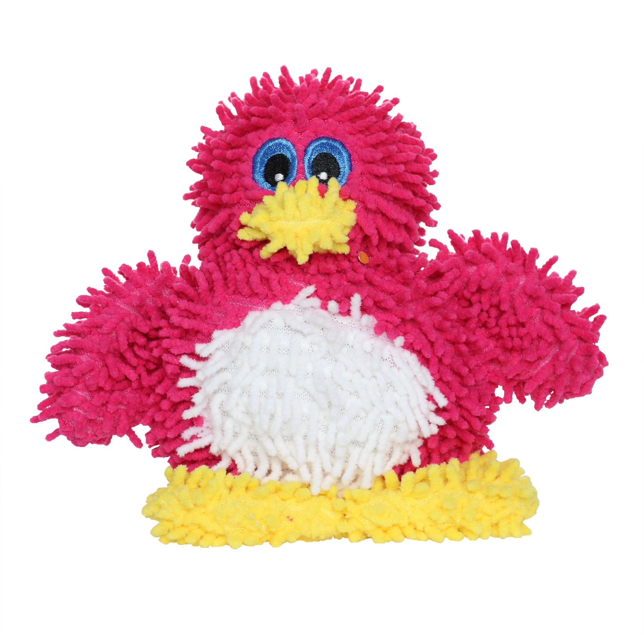 Mighty Jr Microfiber Ball Penguin Durable plush Squeaky Dog Toy ...