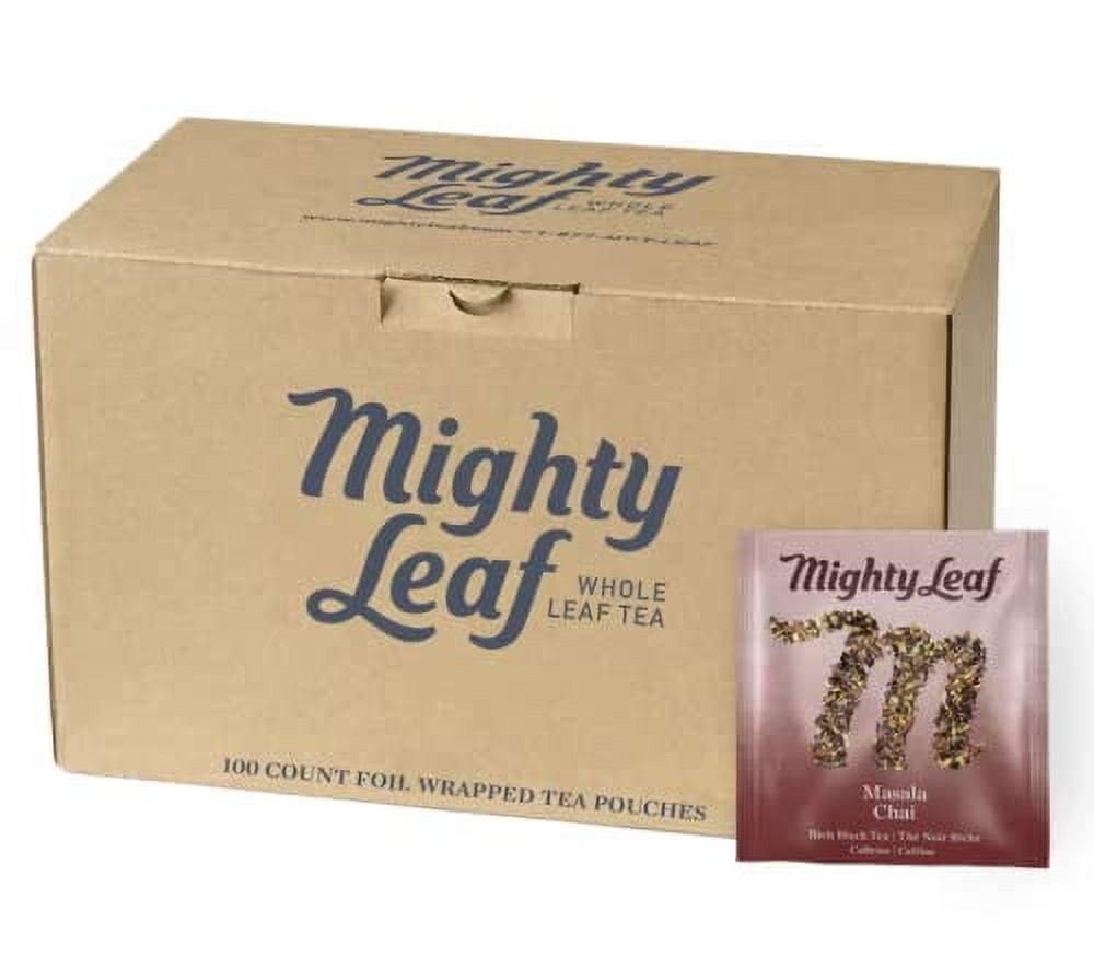 Mighty Leaf Masala Chai (formerly Bombay Chai)100 Tea Pouches - Walmart.com