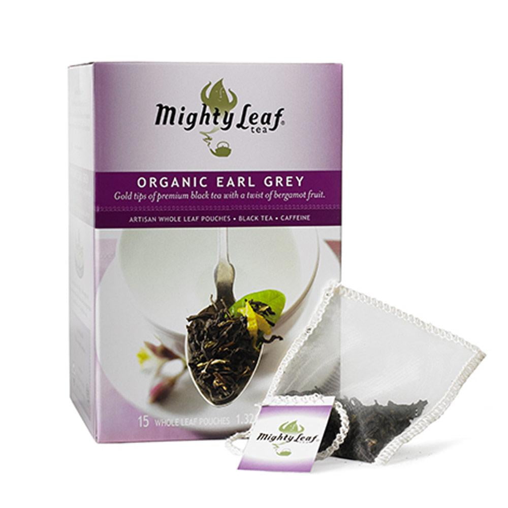 Mighty Leaf Tea Whole Leaf Tea Pouches, Organic Earl Grey, 15/Box by ...
