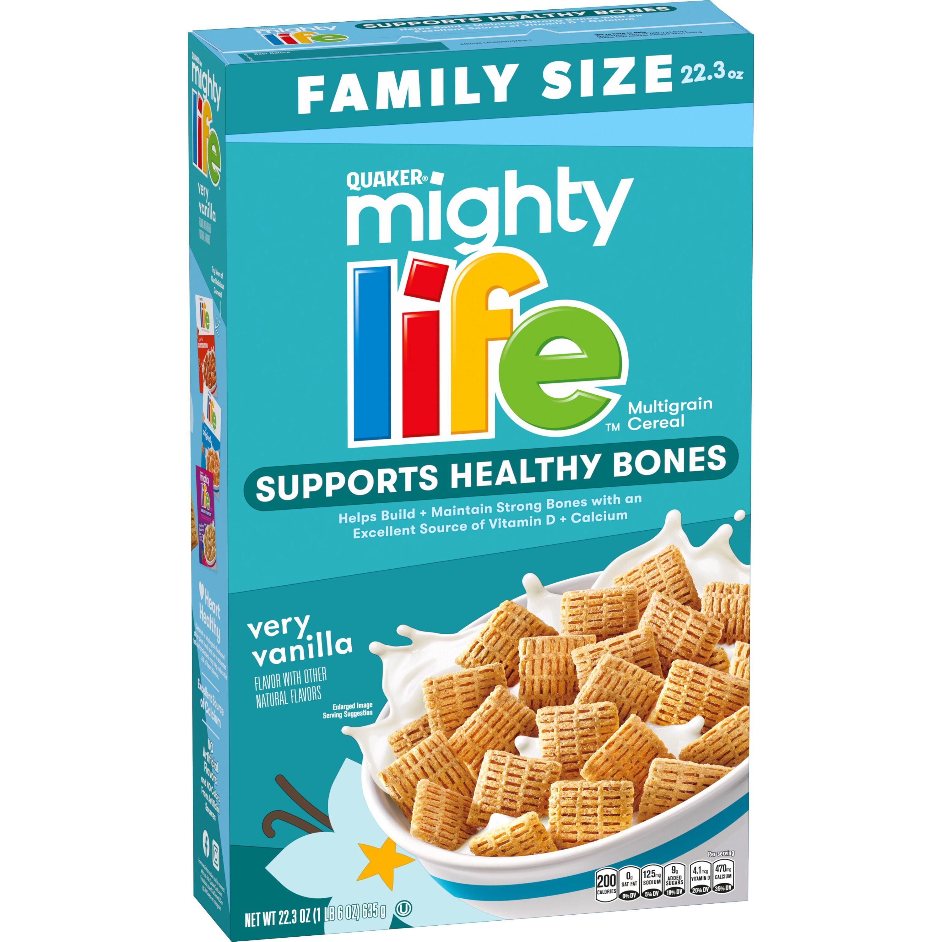 Life Mighty Life Cereal Vanilla 22.3 oz Supports Healthy Bones and ...