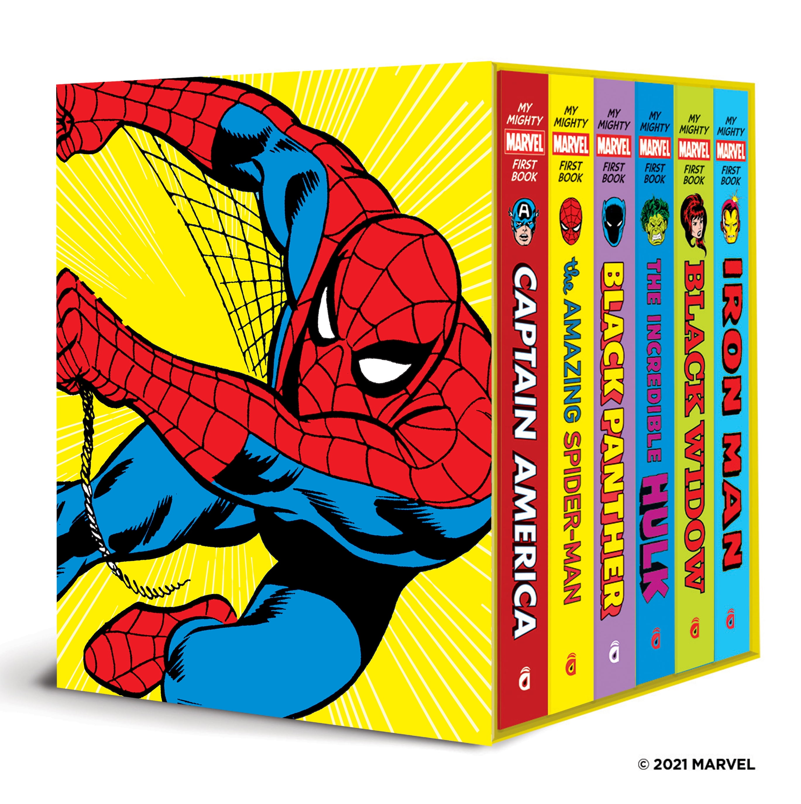 My Mighty Marvel First Book Collection: 6 Board Books : Captain America ...