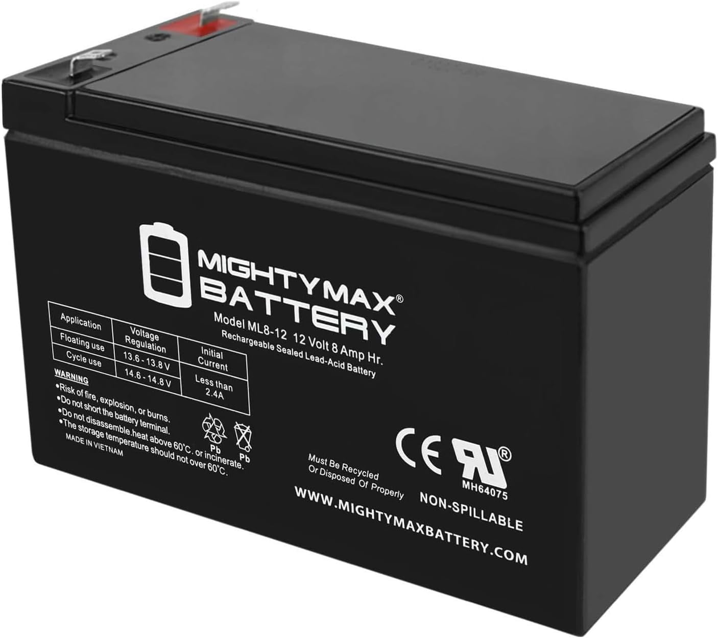 Mighty Max Battery 12V 8Ah SLA Battery Replaces Samson Expedition XP106 ...