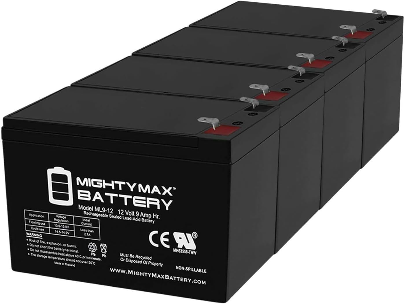 Mighty Max Battery 12V 9Ah Compatible for Back-UPS XS1500 RBC109 PS ...