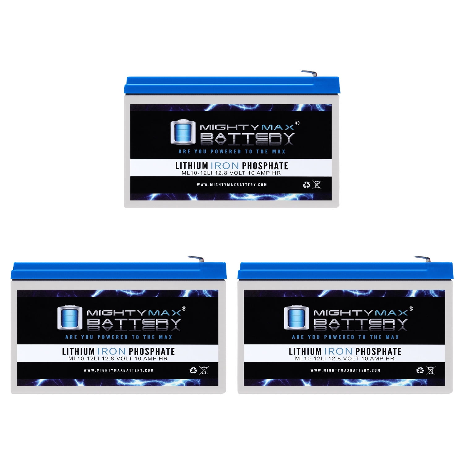 Mighty Max Battery ML10-12LI - 12 Volt 10 AH Deep Cycle Lithium Iron ...